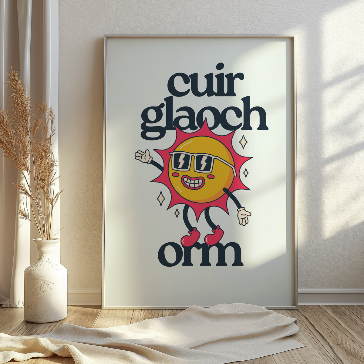 Cuir glaoch orm Print – As Gaeilge