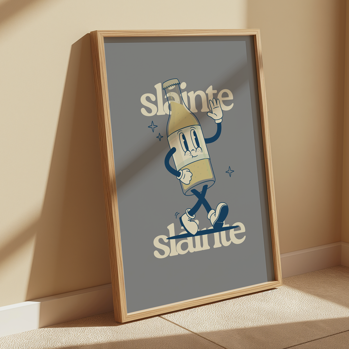 Sláinte Character Print – As Gaeilge